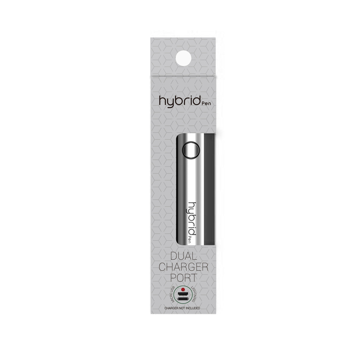 Hybrid Pen 350 MAH Adjustable Voltage Battery- Silver– Smoke Supply ...